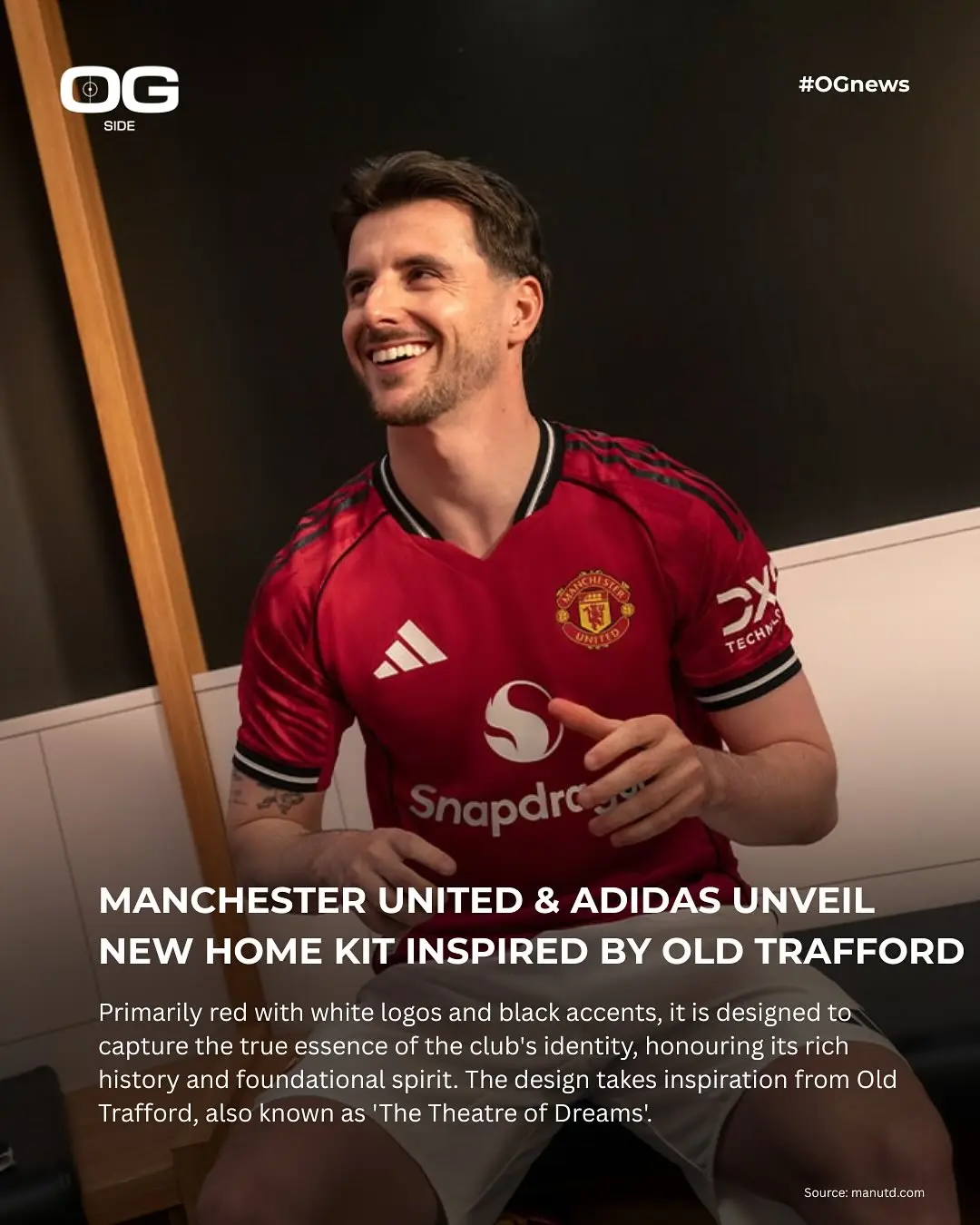 Manchester United and Adidas Unveil New Home Kit Inspired by Old ...